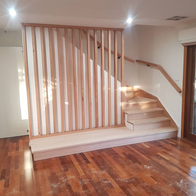 Vic ash timber slat wall | Planet Stairs Melbourne