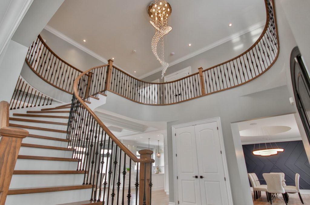 Curved Geometric Staircases: A Unique Focal Point Perfect for Any ...